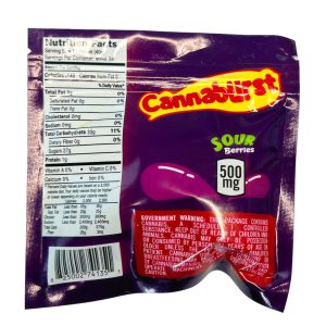 CannaBurst – Sour Gummies – 500mg THC
