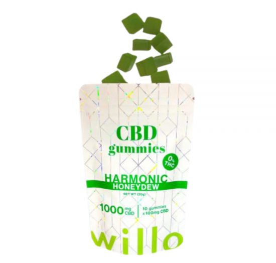 Willo – CBD Honeydew Gummies – 1000mg | Goldbuds
