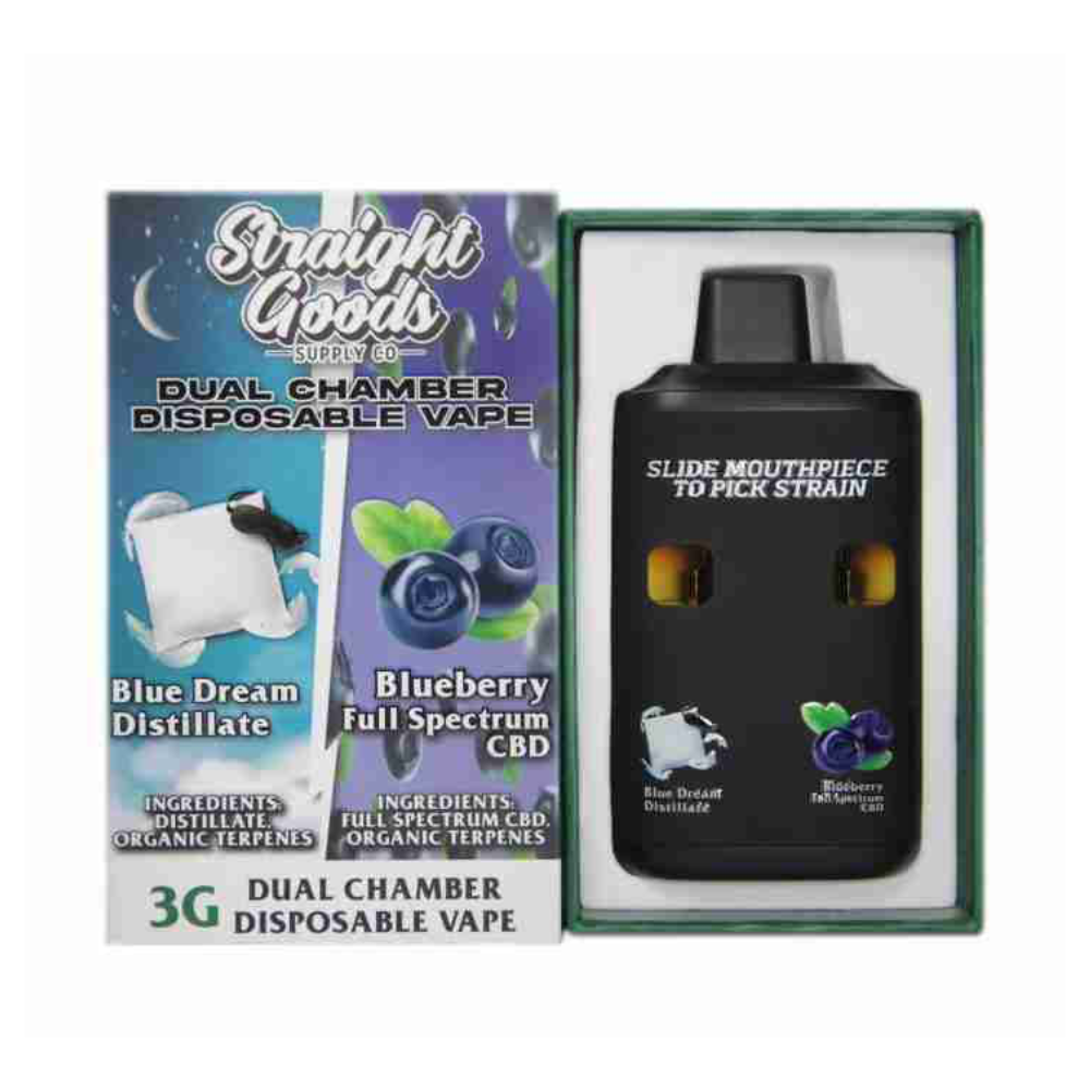 Straight Goods – Blue Dream THC Distillate + Blueberry Full Spectrum ...